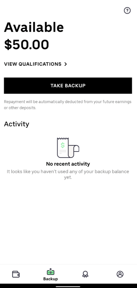 How do I check my Backup Balance? – Uber